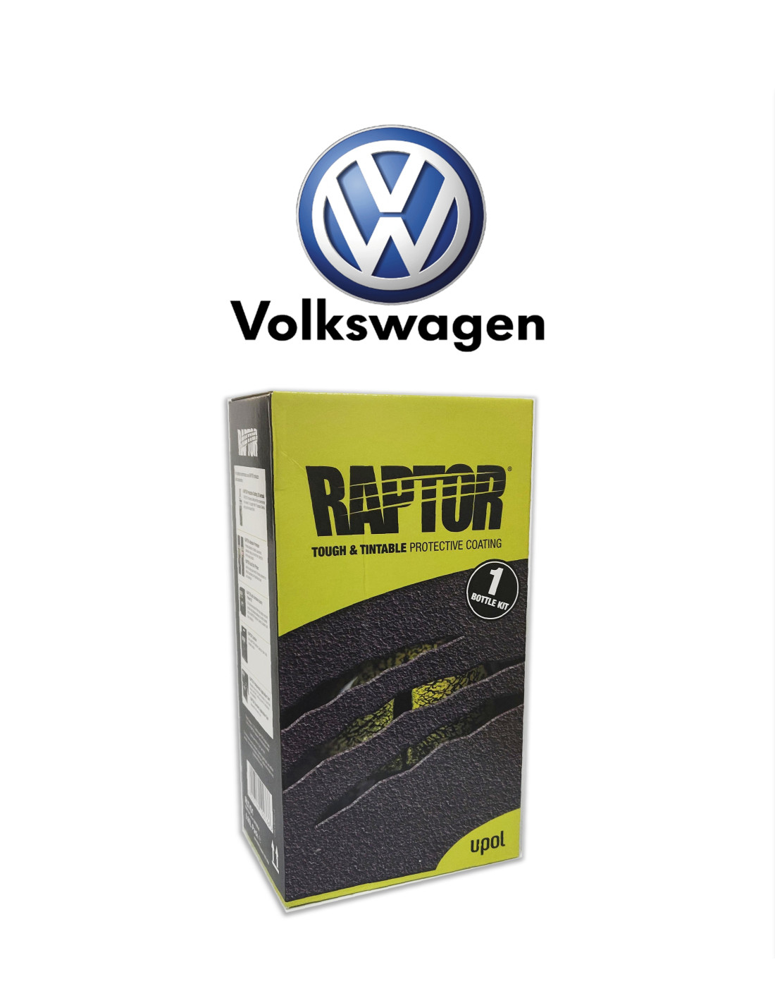 Pintura Super Resistente 2K Raptor Colores Volkswagen Kit 1 Lt