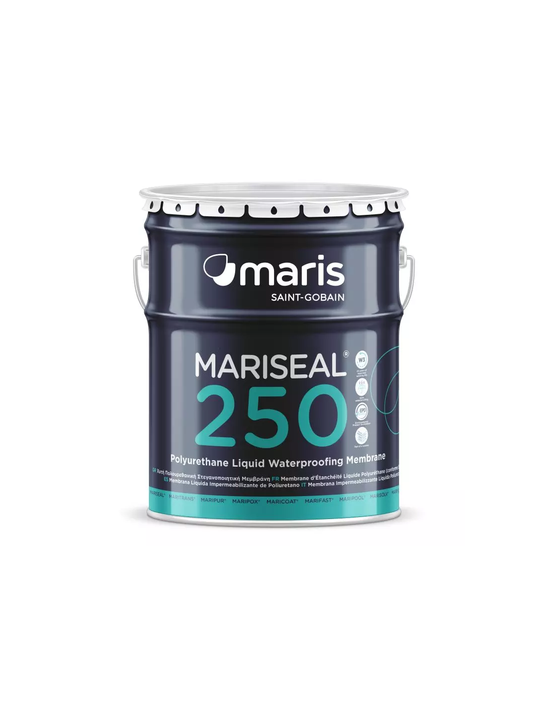 Membrana de Poliuretano al Disolvente Mariseal 250 Blanco 25 KG